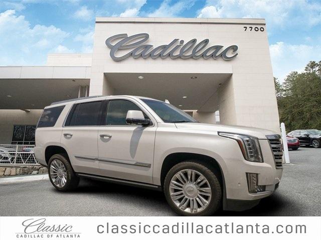 Pearl White Cadillac Escalade